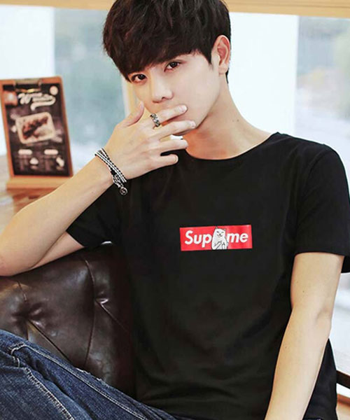 リップンディップ シュプリーム コラボ ペアルック tシャツ ripndip supreme ストリート系 パロディ セレブ愛用 韓国通販